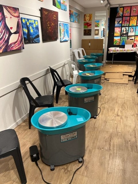 Wheel throwing session for 10 plus people private | Wesley Taylor Art ...